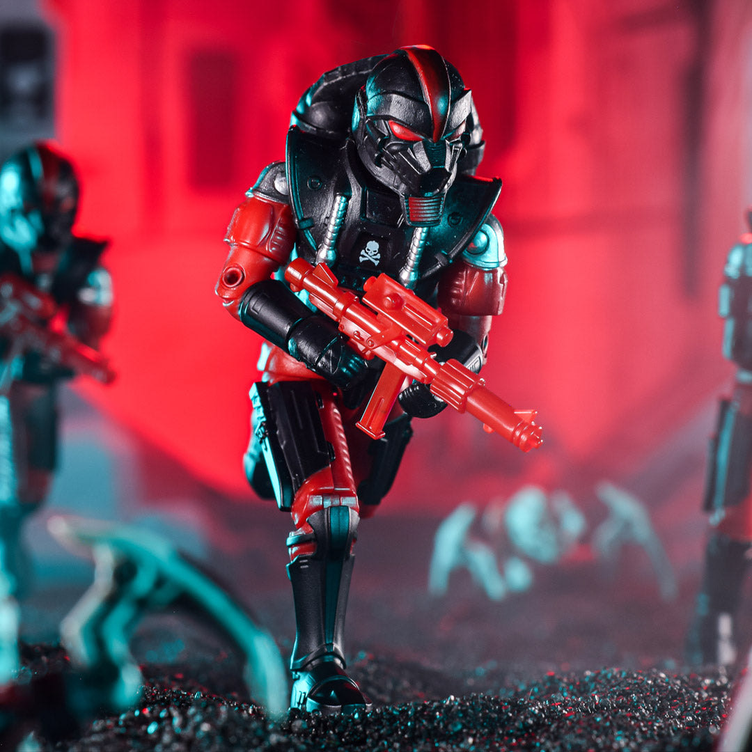 Retro 3.75" Red Shadows® WOLF TROOPER / SKELETRON